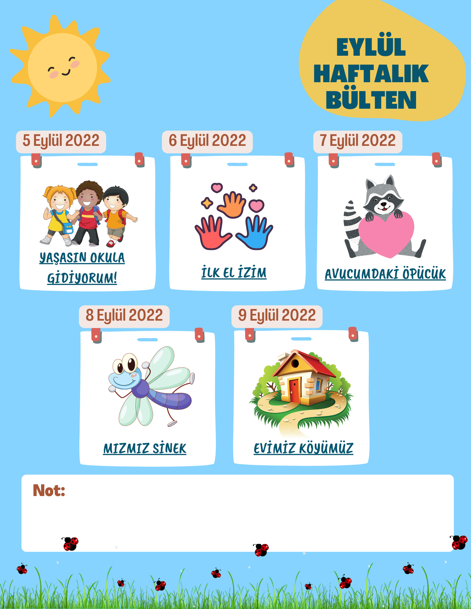 Eylül Aylık ve Haftalık Bülteni - Annenin Okulu