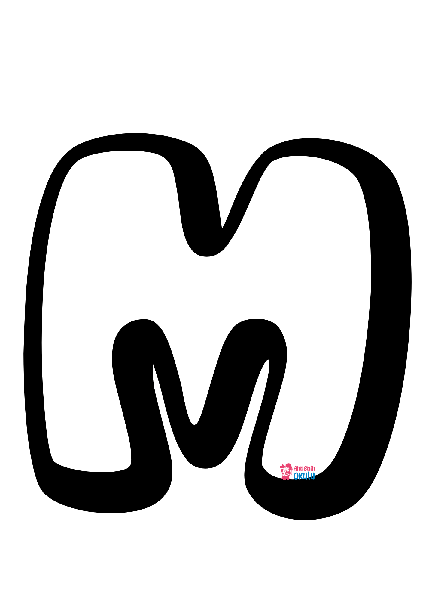 Okulumda İlk Günüm Pano Yazısı - Annenin Okulu