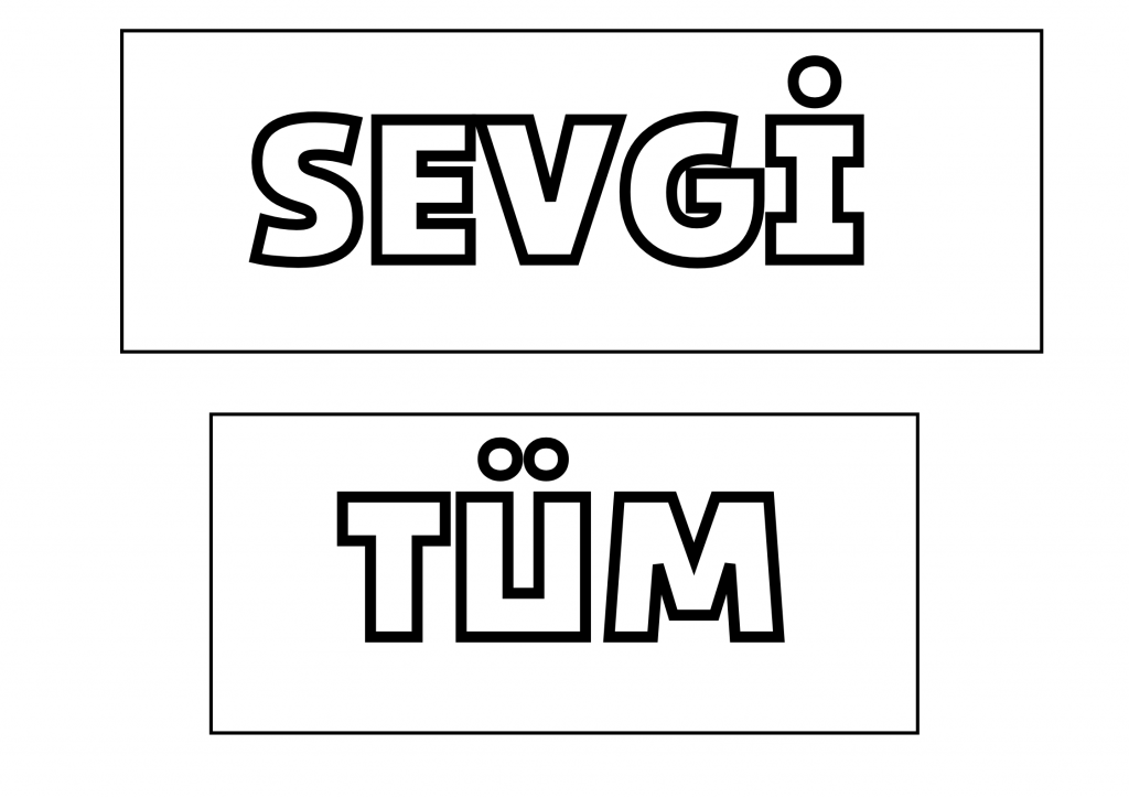 Sevgi Tüm Engelleri Aşar Pano Yazı Fontu ve Poster - Annenin Okulu