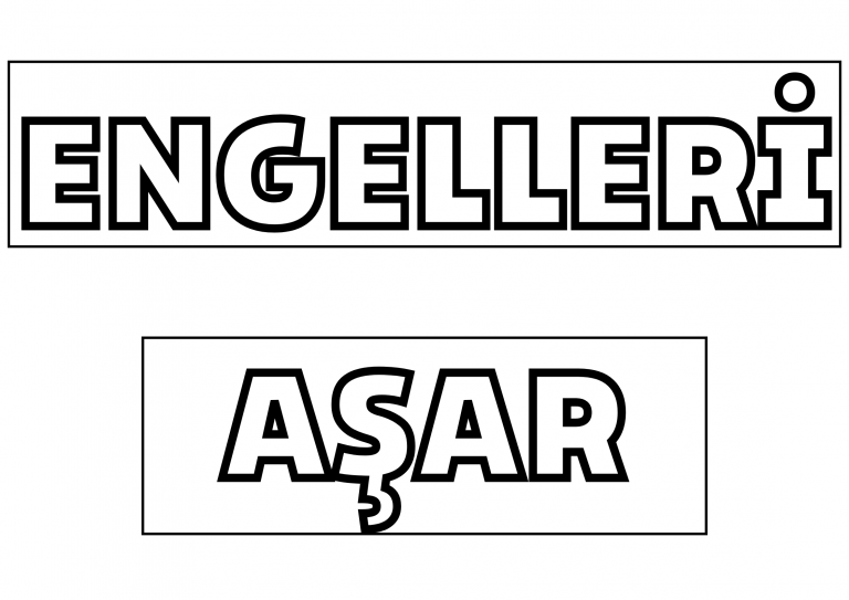 Sevgi Tüm Engelleri Aşar Pano Yazı Fontu ve Poster - Annenin Okulu