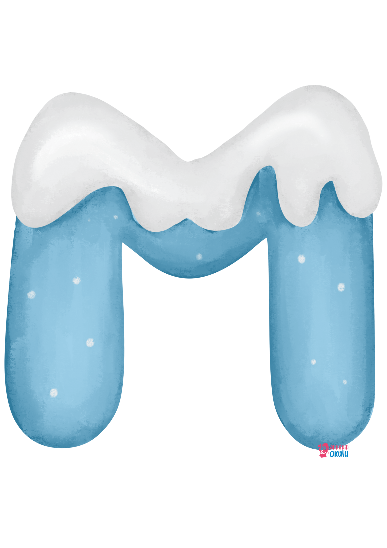 Kış Masalı Pano Yazısı - Annenin Okulu