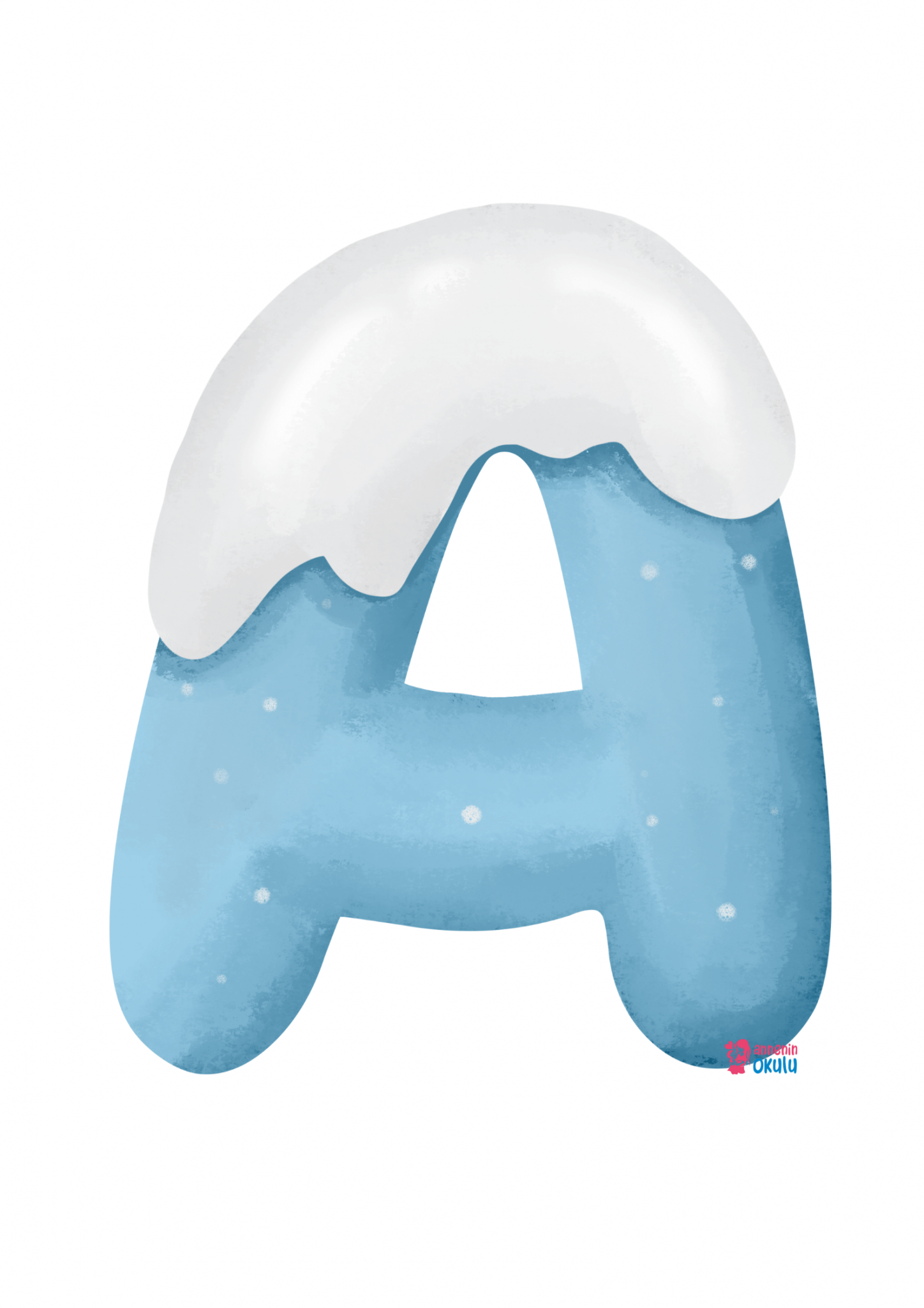 Kış Masalı Pano Yazısı - Annenin Okulu