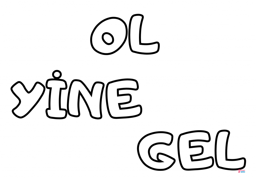 Mevlana " Ne Olursan Ol Yine Gel" Pano Yazısı - Annenin Okulu