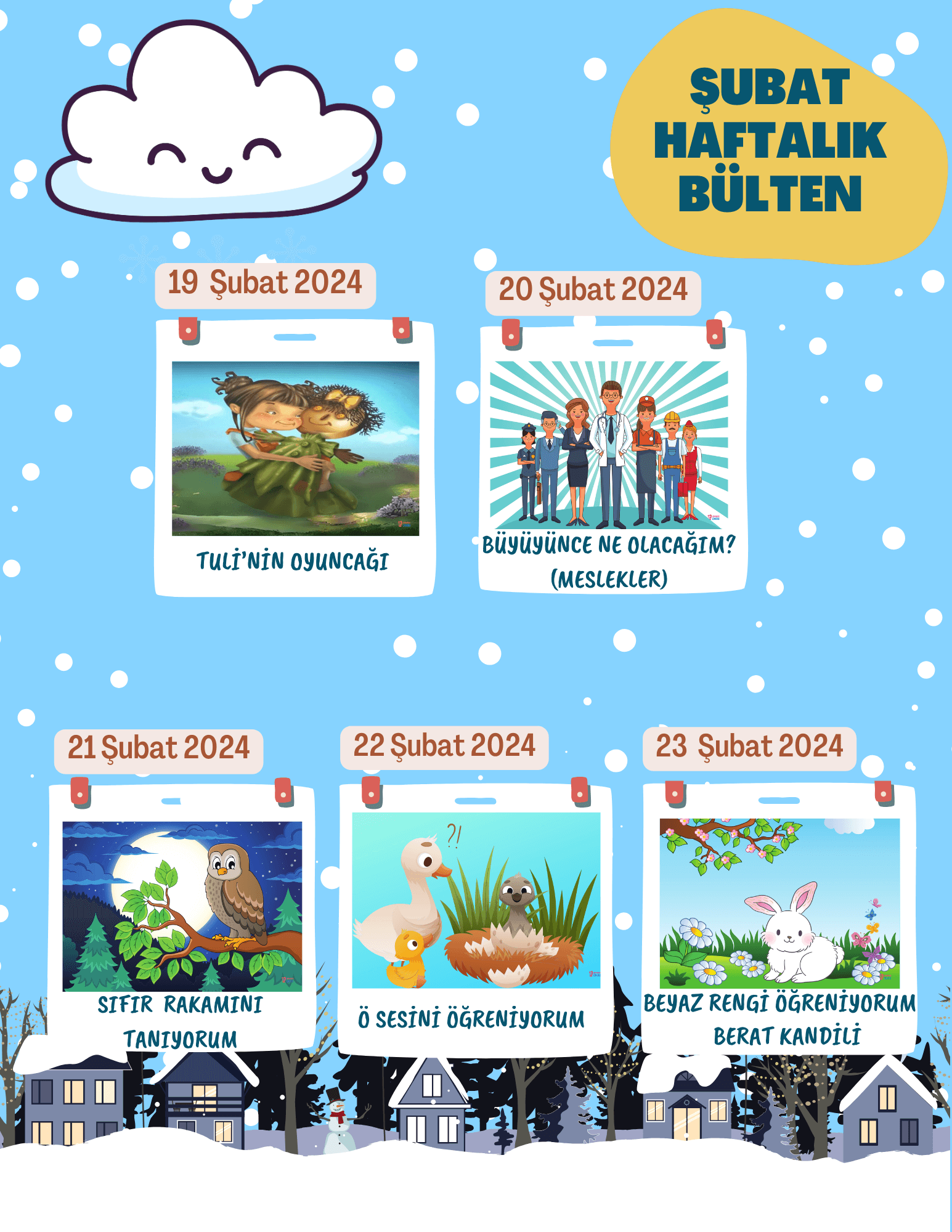 Şubat Aylık Haftalık Bülteni - Annenin Okulu