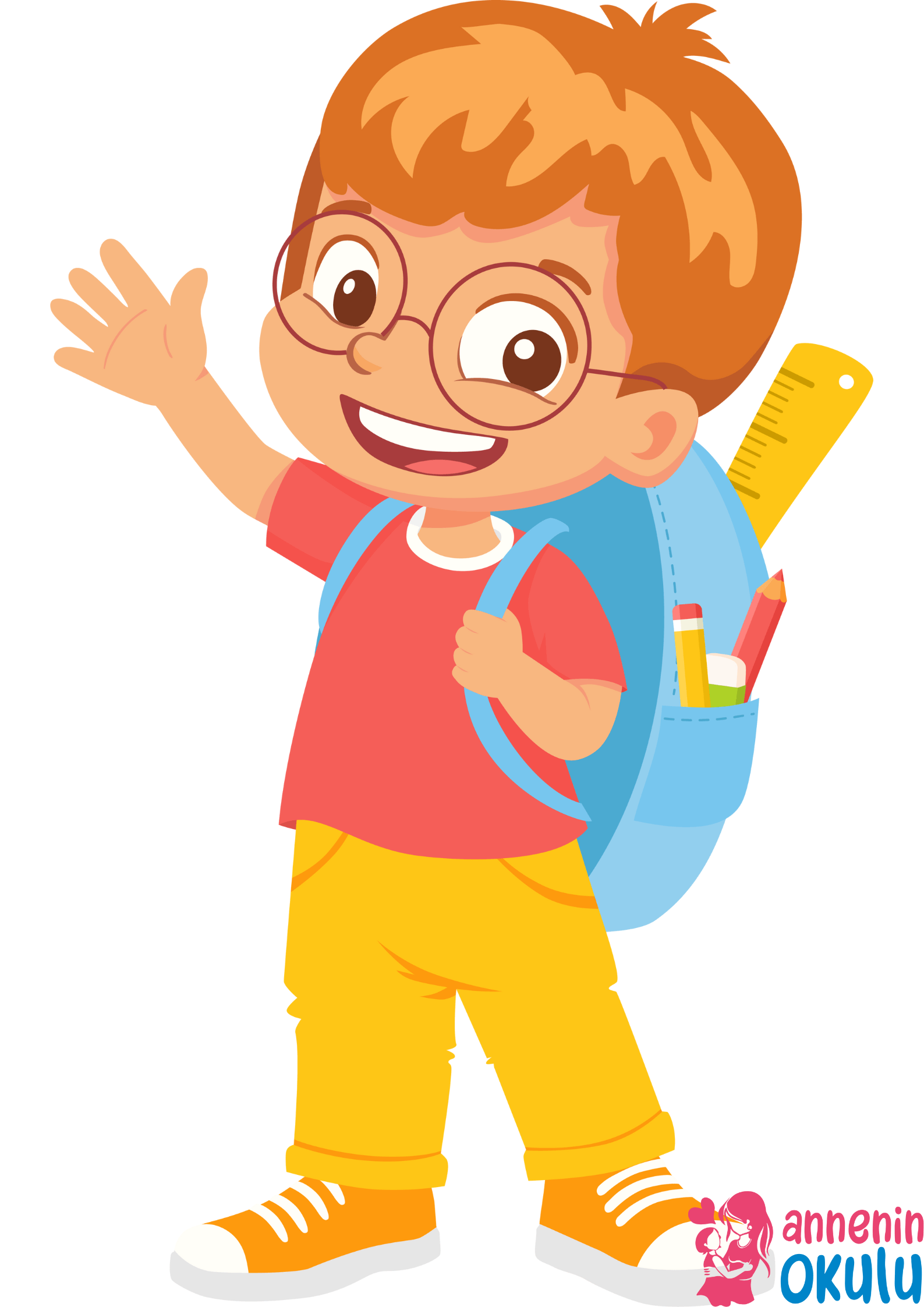 Okula Giden çocuklar Clipart